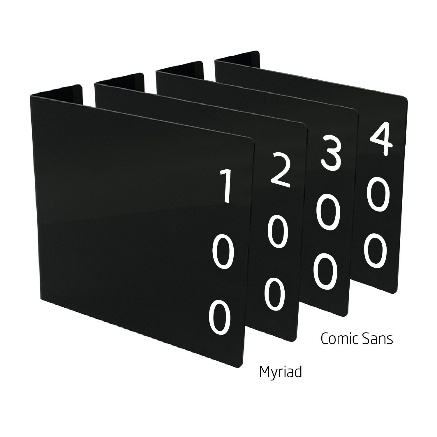 Basic Non Fiction Acrylic Collection Divider Starter Pack (double-sided ...