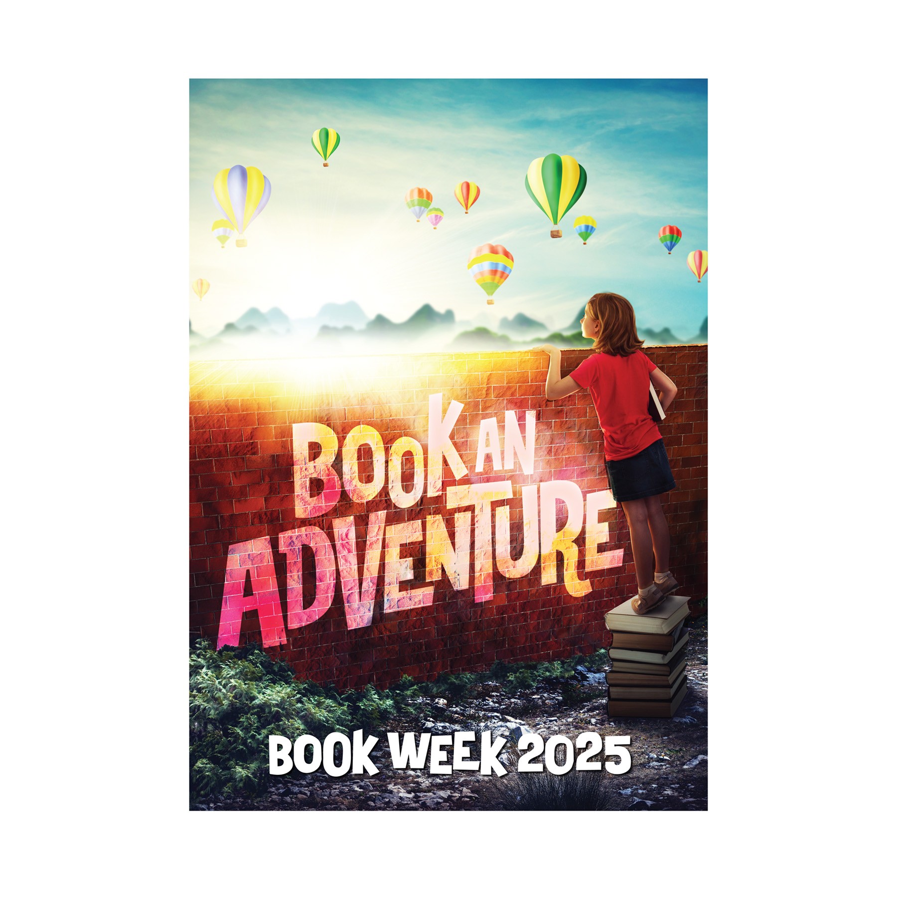 Book an Adventure Wall Graphic Portrait (Adventure)